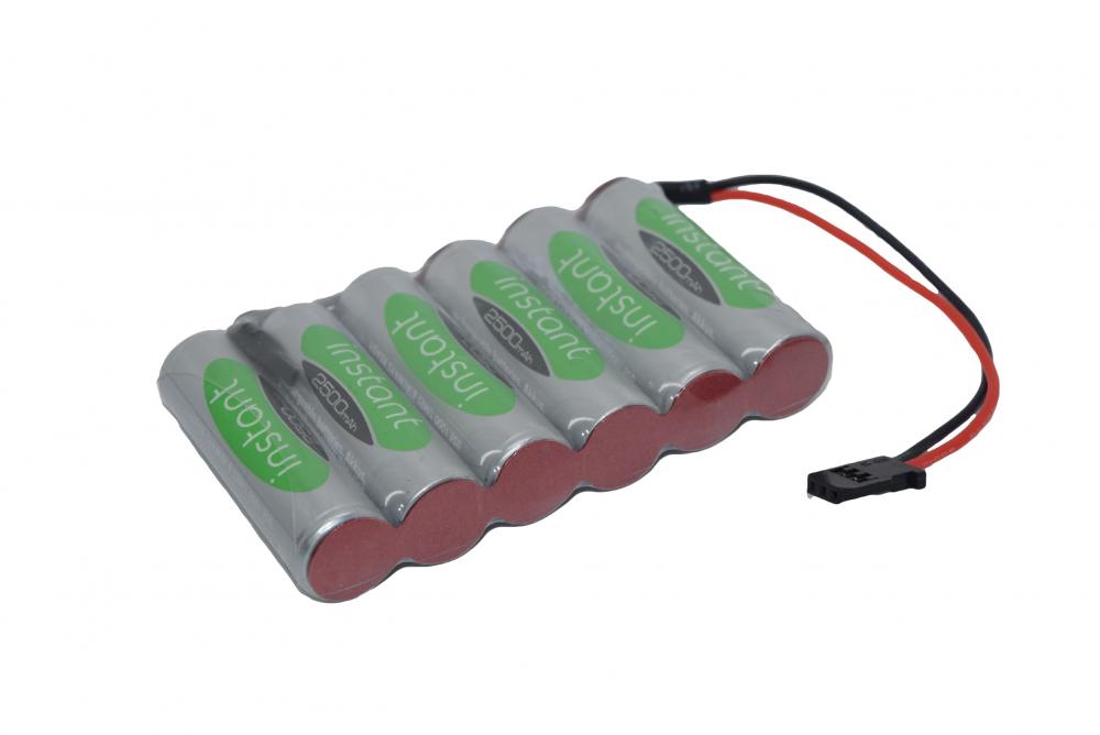 Rechargeable Battery Pack 7.2v 2500mAh AA Nimh Flat LSD Futaba ...