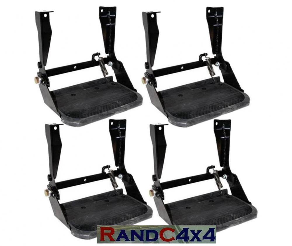 4x STC7631 Land Rover Defender 90 110 Folding Side Steps | eBay