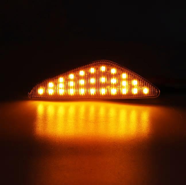 2 x LED Side Amber Indicator Marker (Clear Lens) BMW E70 X5 E71 X6 F25 ...