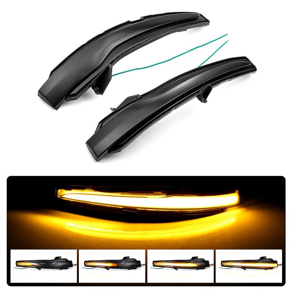 2 X Dynamic Amber Led Wing Mirror Indicator Lights For Mercedes C Class ...