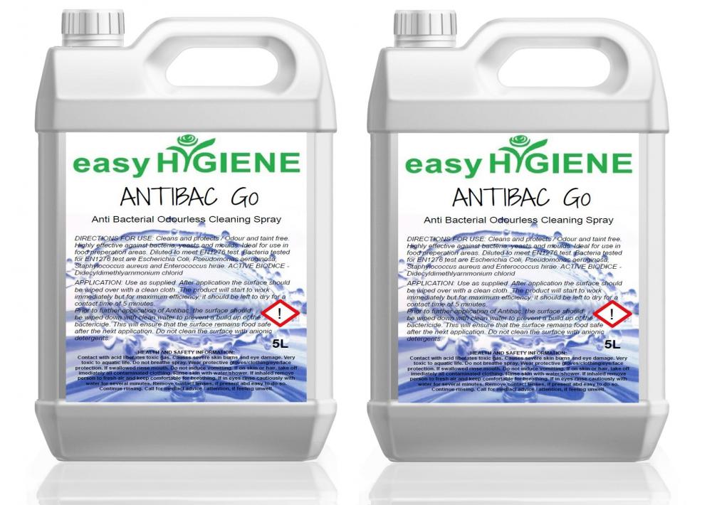 30 second ANTIBAC GO 10L FOOD SAFE Antibacterial Bactericidal Surface ...