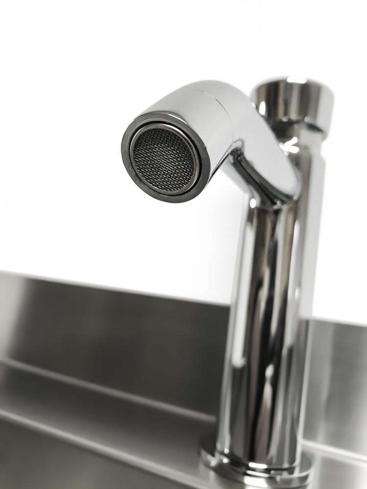 SQUID 1200 TROUGH Hand Wash SINK PUSH MIXER TAPS Stainless Steel Wall ...