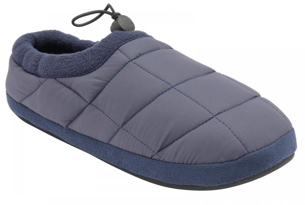 Mens British Designed Navy Warm Quilted Padded Duvet Outdoor Sole ...