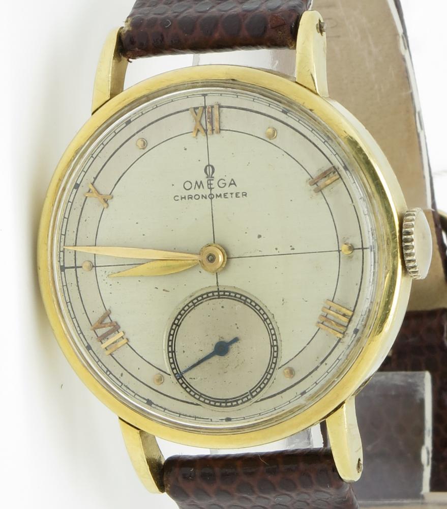 Omega Vintage Chronometer Mechanical Ref. 30T2 RG 18K Yellow Gold Watch ...