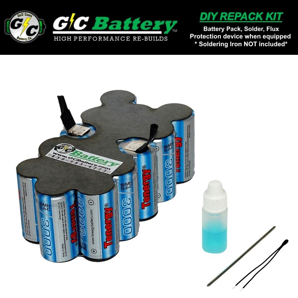 Snap-on 18V CTB4185 | CTB4187 UPGRADED Battery DIY REPACK KIT Tenergy 3 ...
