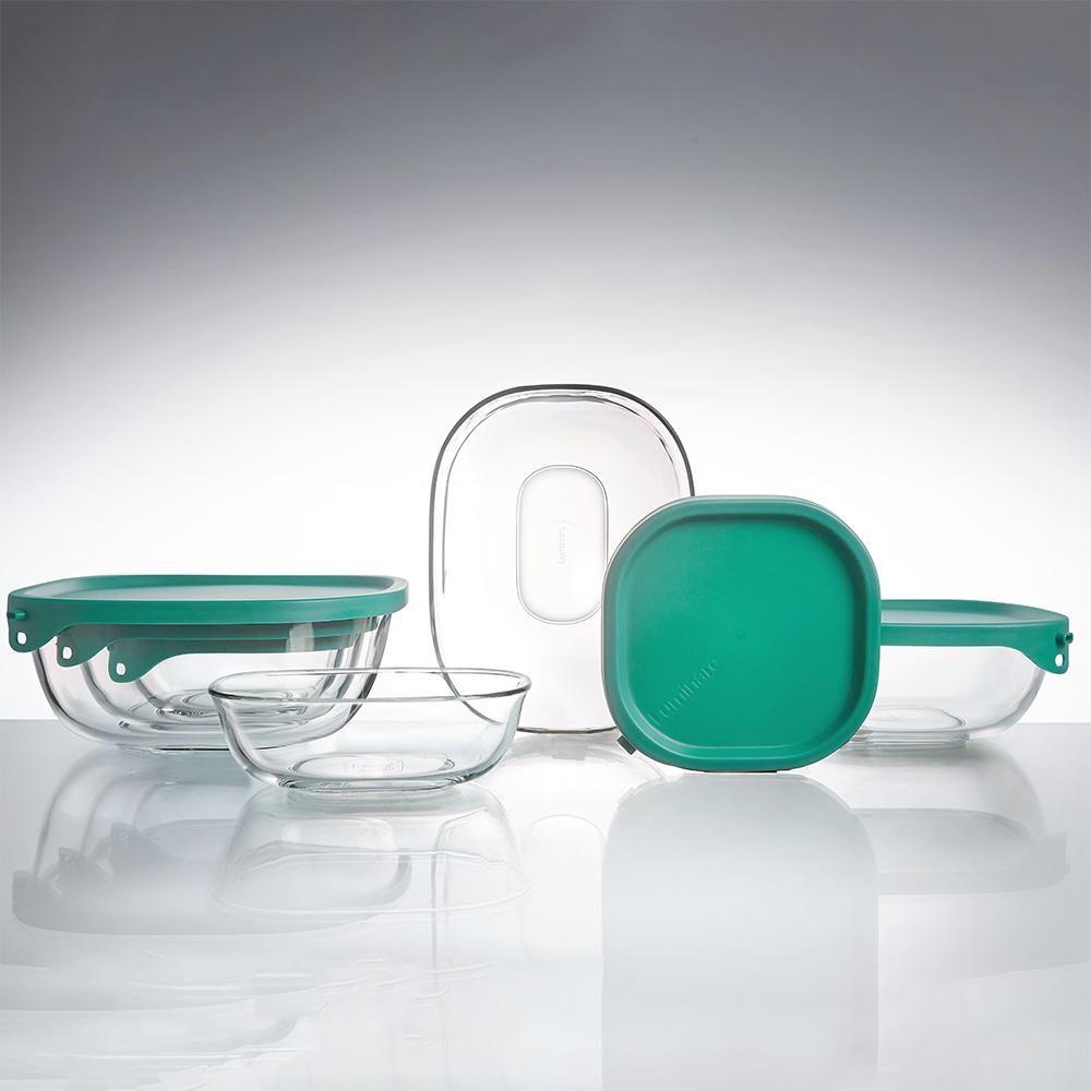 Luminarc Nest & Store Containers 1150ml Teal Tupperware Food Storage ...