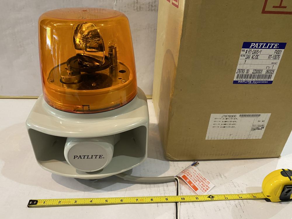 PATLITE MODEL# RT-24VS WARNING LIGHT & ALARM 24V. AC/DC BULB 24V. 20W. NEW! | eBay