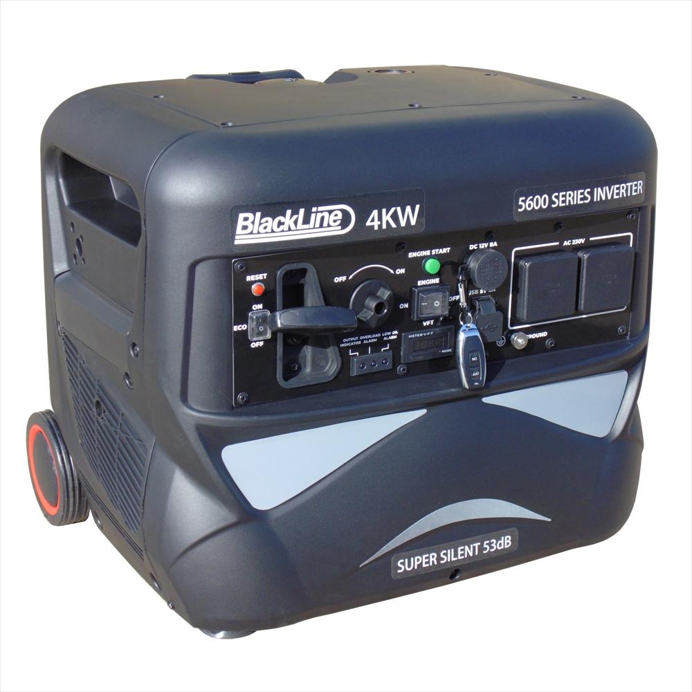 Blackline Power 5600E 4kw Inverter Petrol Generator Electric Start ...